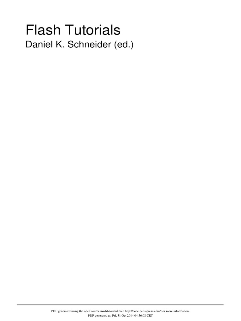 Flash Tutorials Daniel K. Schneider | Download Free PDF | Action Script ...