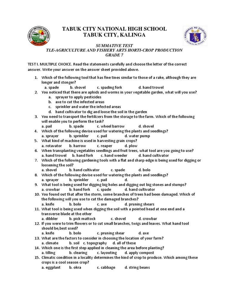 Tle 8 | PDF | Seed | Manure