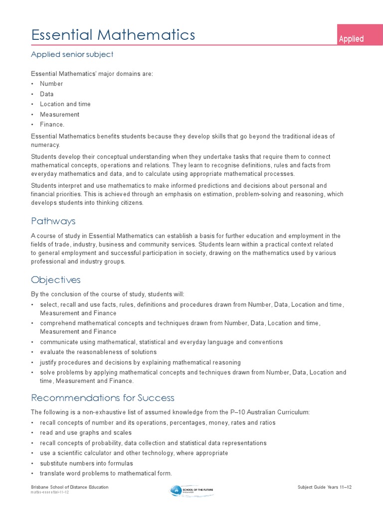 Maths Essential 11 12 | PDF | Teaching Mathematics | Epistemology