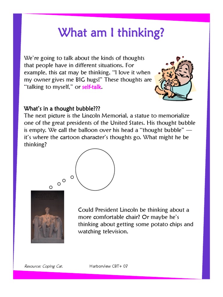 What Am I Thinking - Kids | PDF
