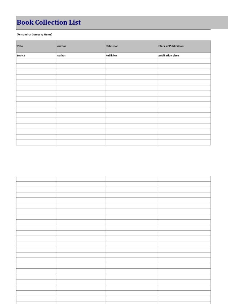 Book Inventory List | PDF