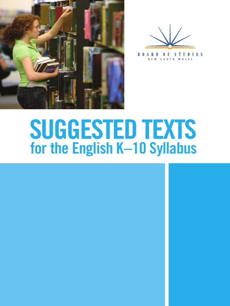 English k10 Suggested Texts | PDF | Picture Book | Australian Literature