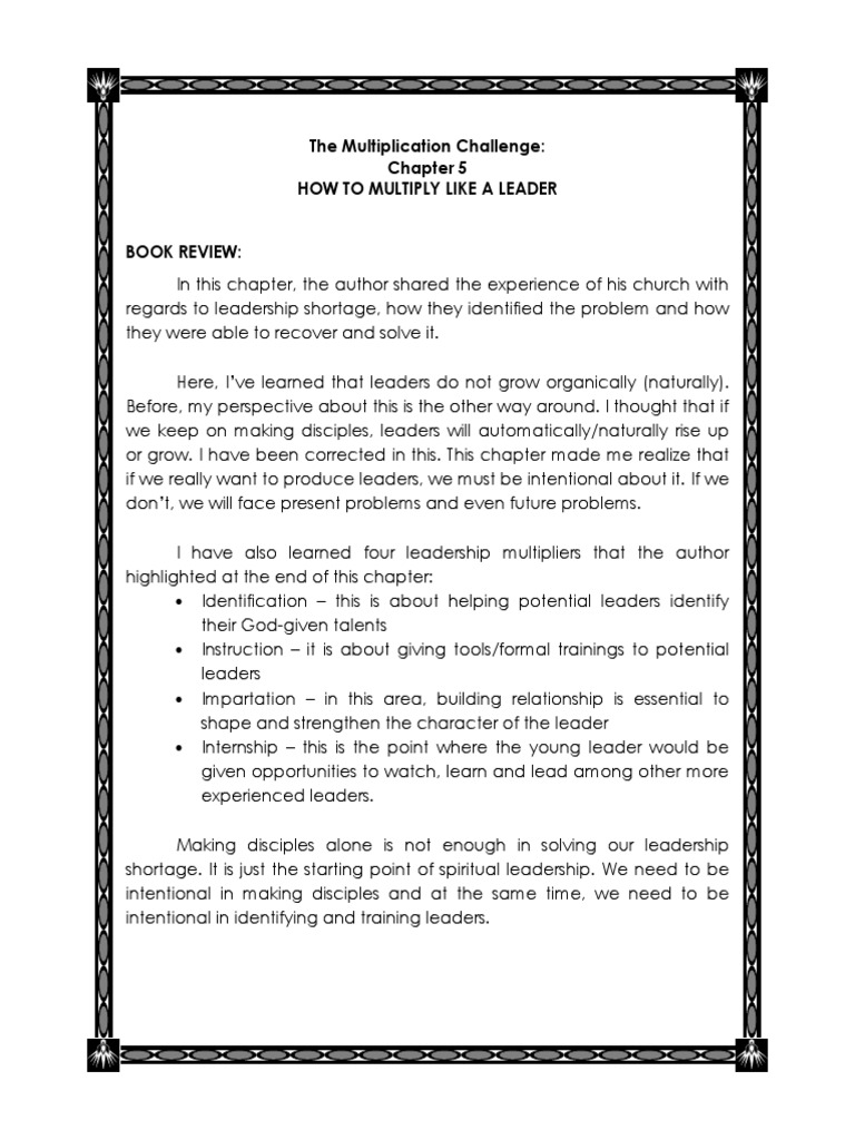 The Multiplication Challenge | PDF | Leadership | Applied Psychology