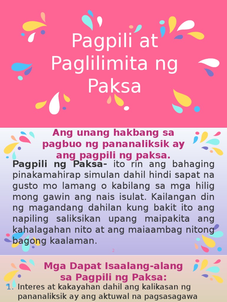 Pagsuri at Pagbasa | PDF