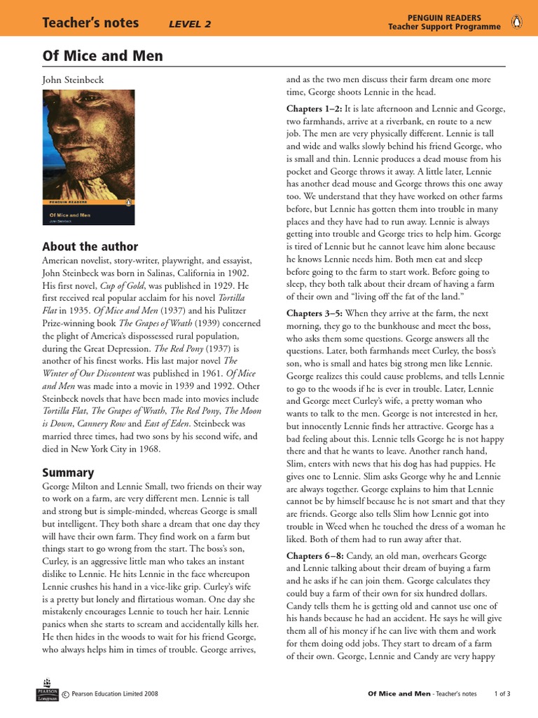 Of Mice and Men | PDF | John Steinbeck