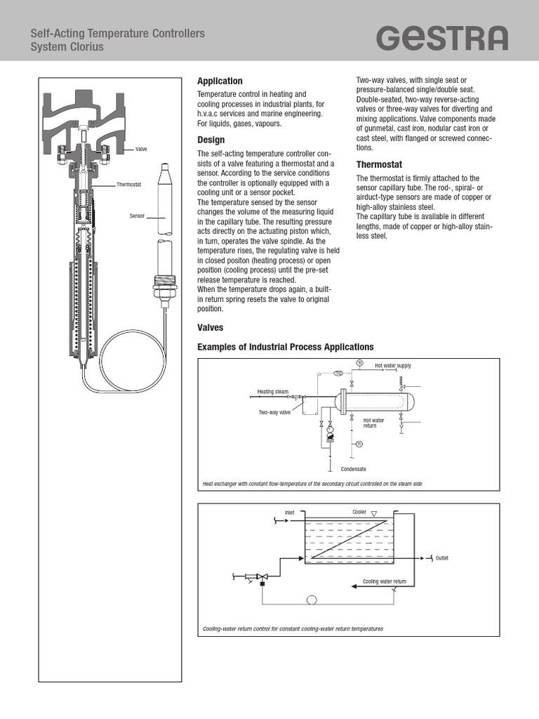 Clorius en | PDF | Thermostat | Valve