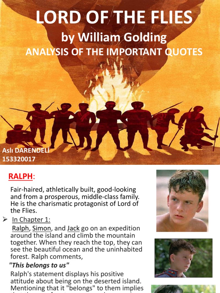 Lord of the Flies Analysis: Key Quotes from Ralph, Jack, Piggy & Simon ...