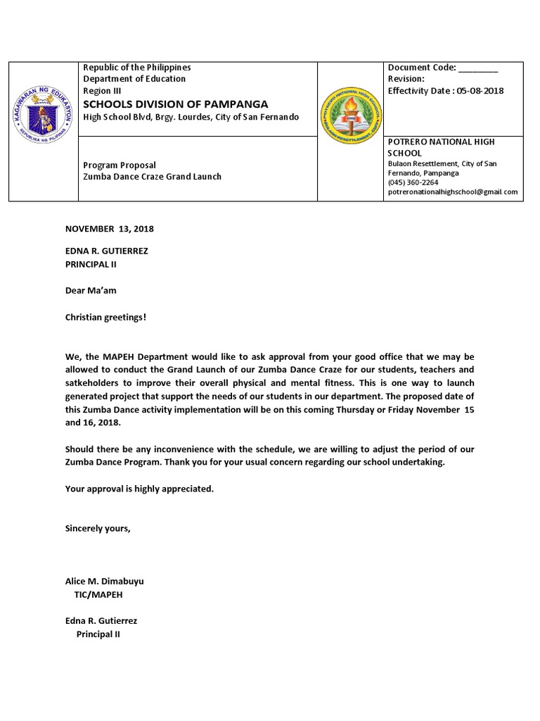 Proposal Letter | PDF