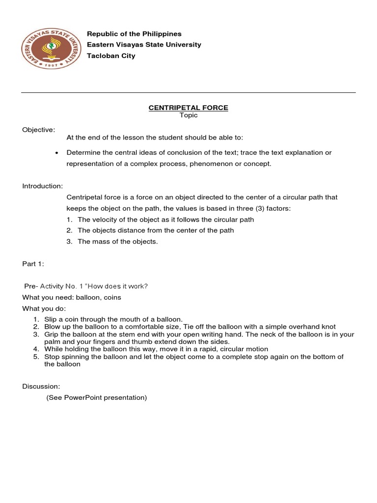 Republic of The Philippines (EVSU) | PDF