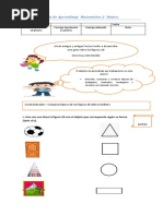 Prueba de 2D y 3D Primero Básico | PDF | Rectángulo | Geometría euclidiana