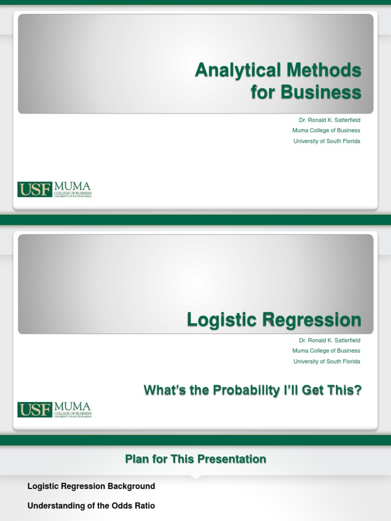 Logistic Regression Video Exhibits Markup | PDF | Degrees Of Freedom (Statistics) | Errors And ...