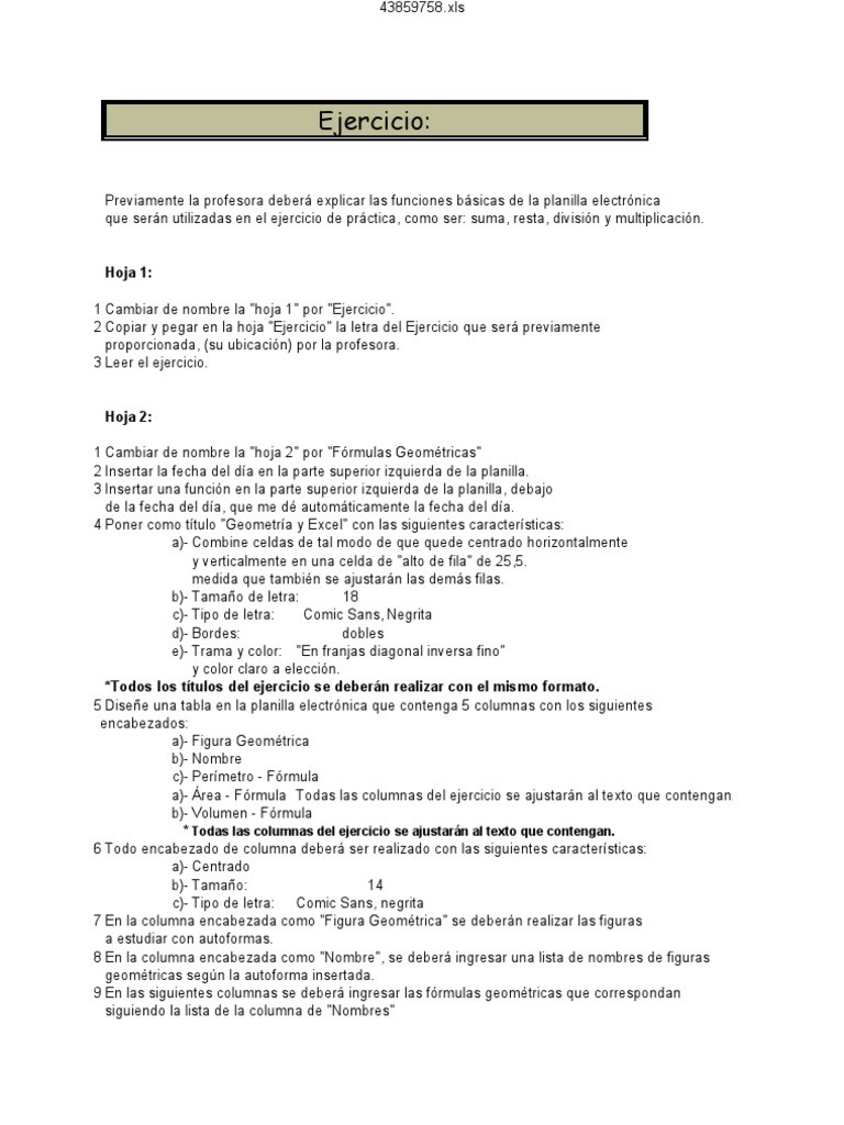Formulas Geo | PDF | Fórmula | Microsoft Excel