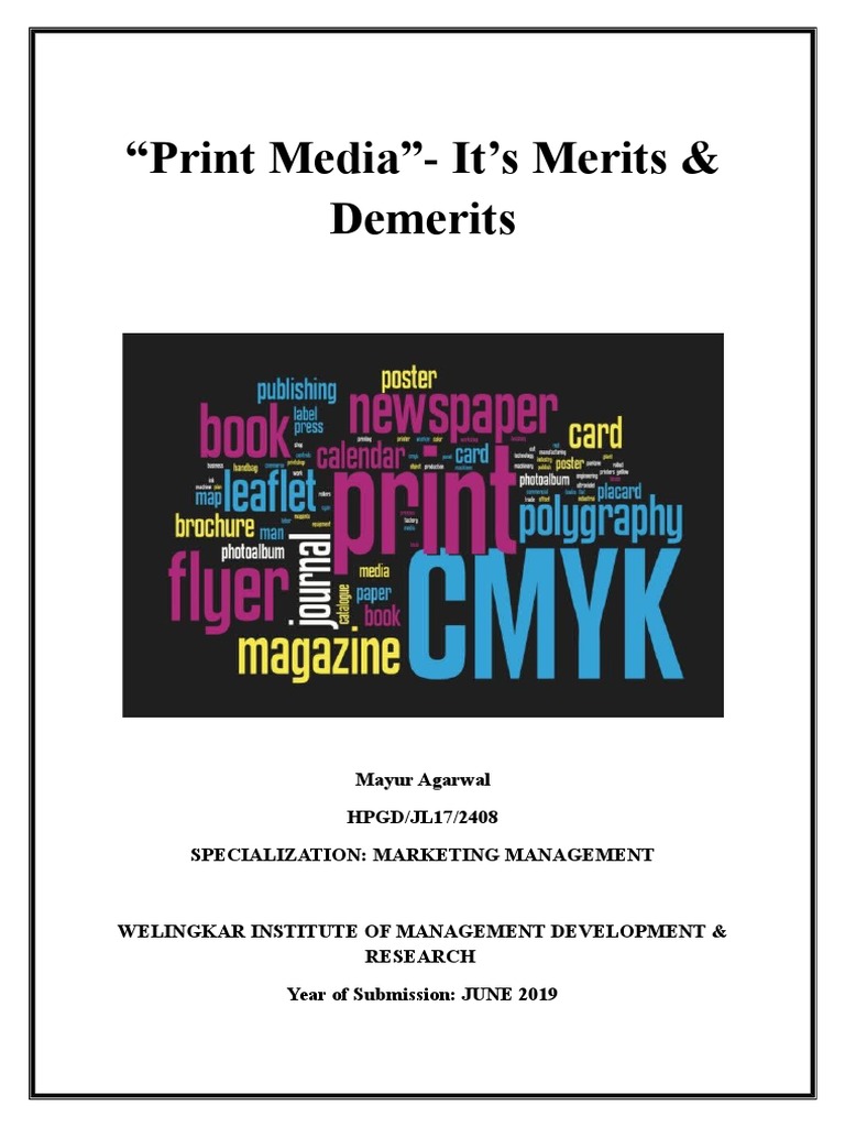 Merits and Demerits of Print Media | PDF | Newspapers | Mass Media