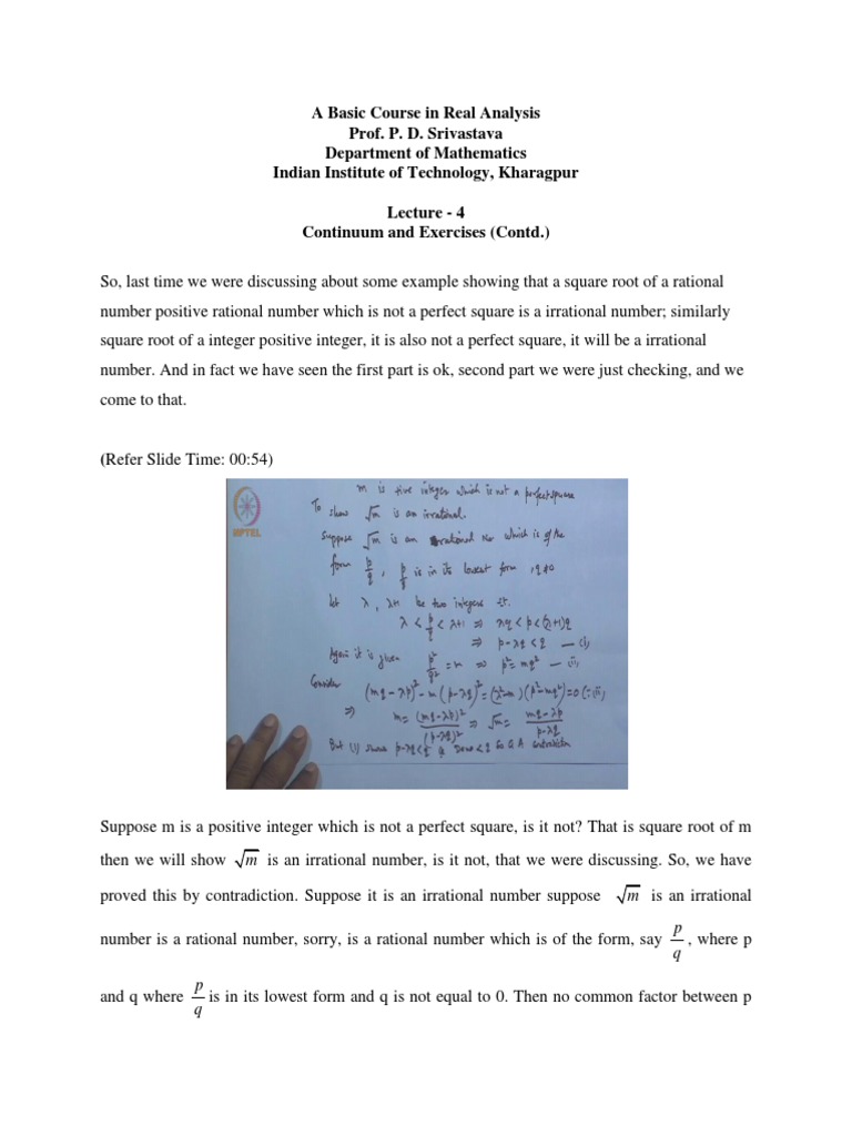 Lec 4 | PDF | Numbers | Real Number