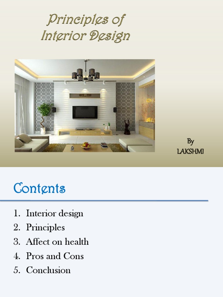 Principles of Interior Design Explained | PDF | Composition (Visual ...