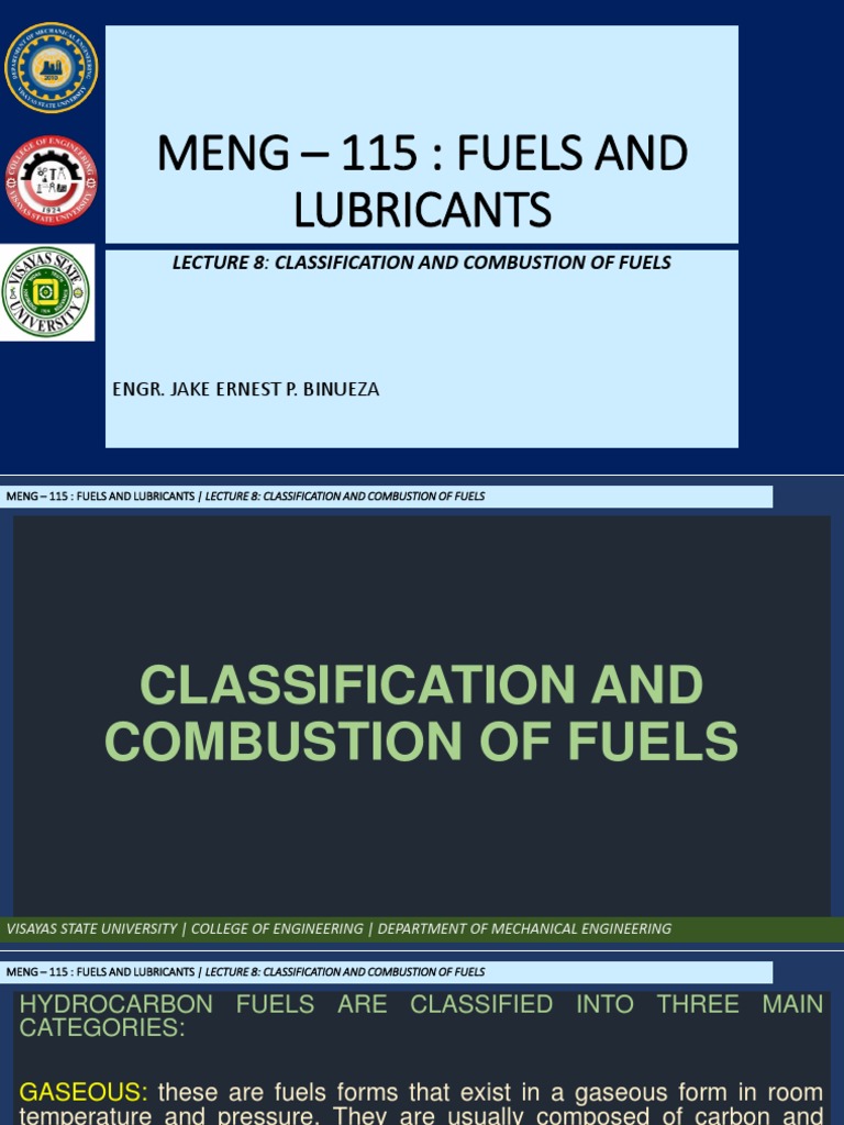 Lecture - 8 Classification of Fuels | Download Free PDF | Mole (Unit ...