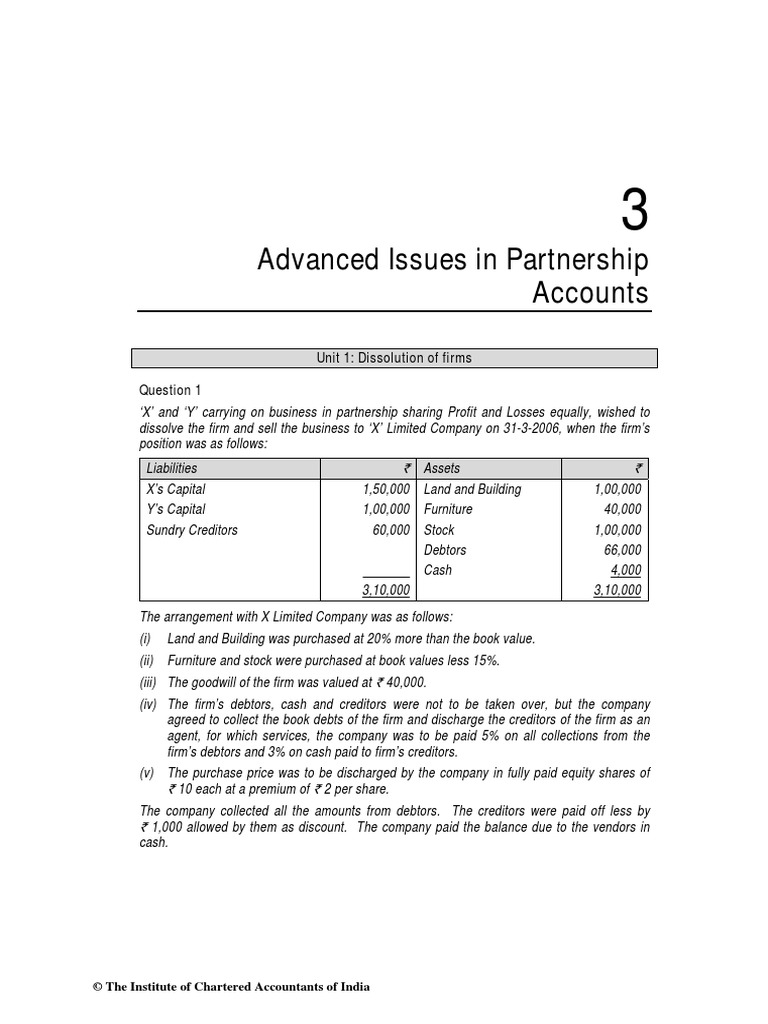Chap 3 | PDF | Book Value | Partnership