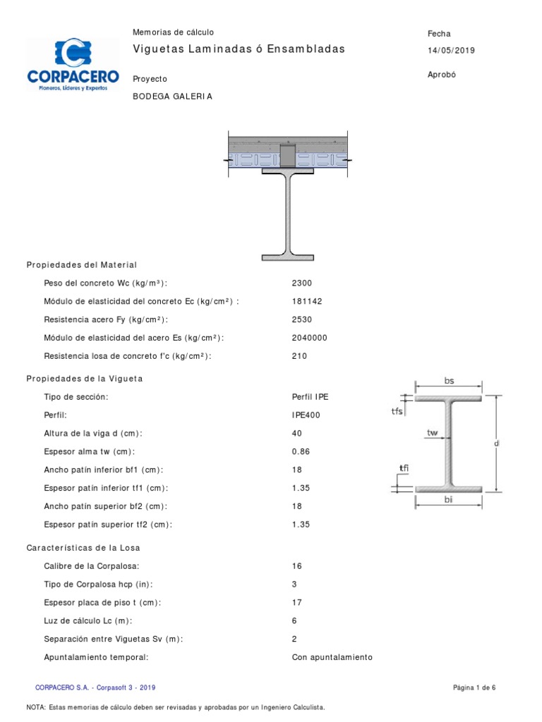 Perfil Ipe 400 | Descargar gratis PDF | Materiales | Ingeniería de ...