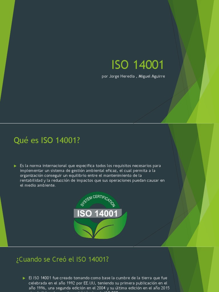 Iso 14001 | Descargar gratis PDF | Planificación | Auditoría