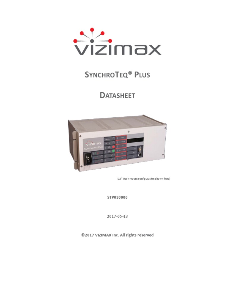 3 SynchroTeq Plus Datasheet | PDF | Transformer | Scada