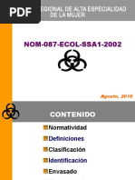 NORMA Oficial Mexicana NOM-087-ECOL-SSA1-2002 | PDF