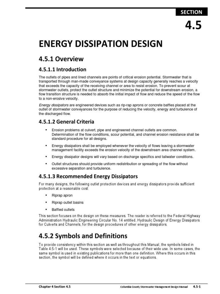 Stormwater Energy Dissipator Design Guide | PDF | Civil Engineering ...