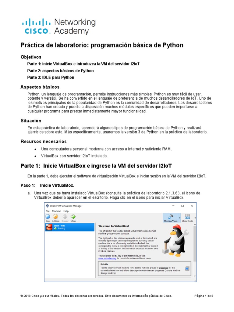 2.1.3.7 Lab - Basic Python Programming | Descargar gratis PDF | Python (lenguaje de programación ...