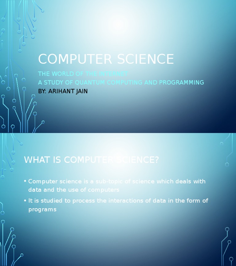 The World of Computer Science | PDF