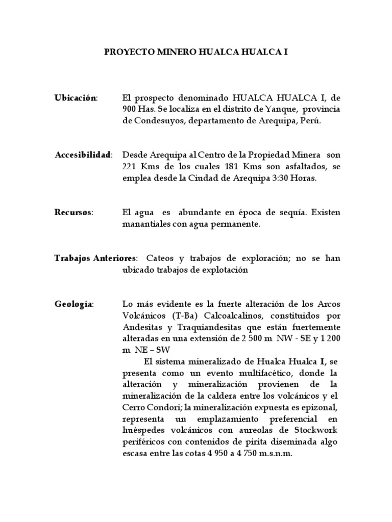 Hualca Hualca I | PDF | Ciencias de la Tierra | Naturaleza