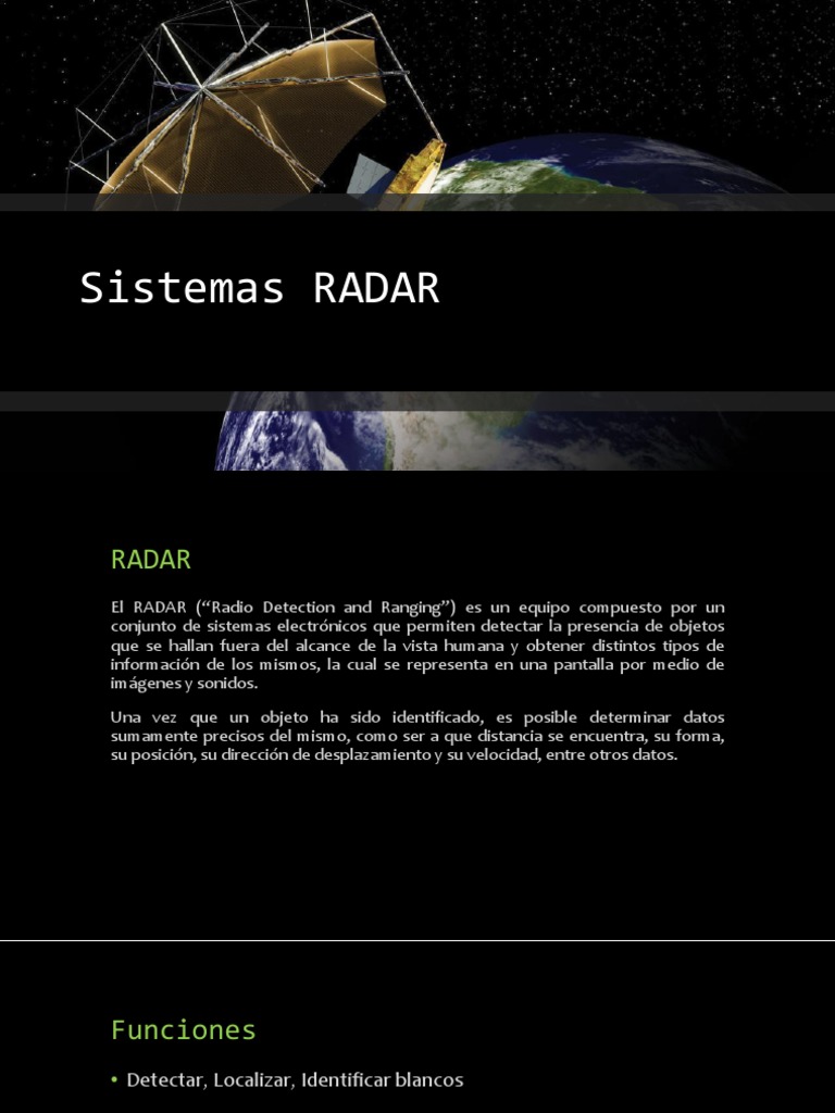 Sistemas RADAR | PDF | Radar | Transmisor