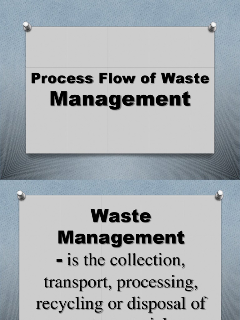 Process Flow of Waste Management | PDF
