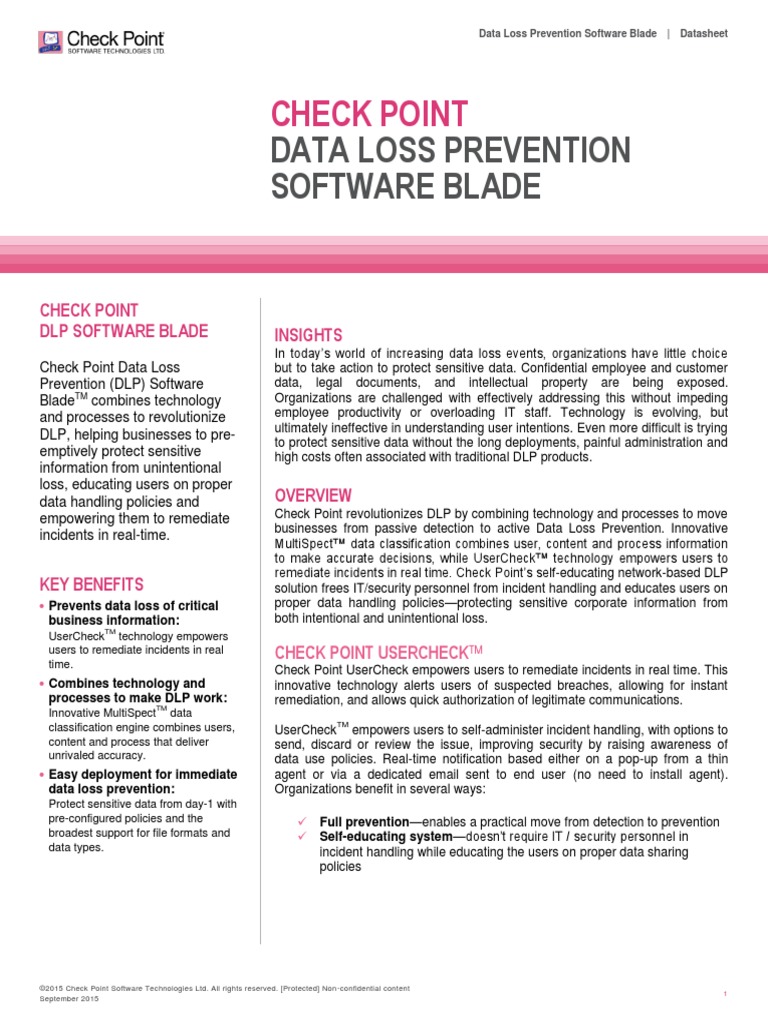 Data Loss Prevention DLP Datasheet | PDF | Computer Network ...