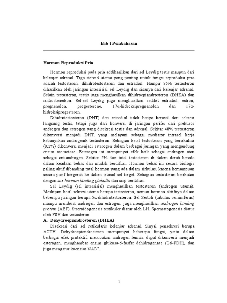 Hormon Reproduksi Pria dan Fungsinya | PDF