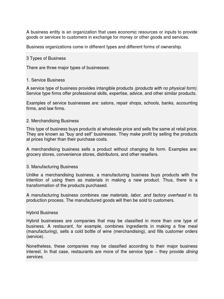 Types of Business | PDF | Limited Liability Company | Partnership