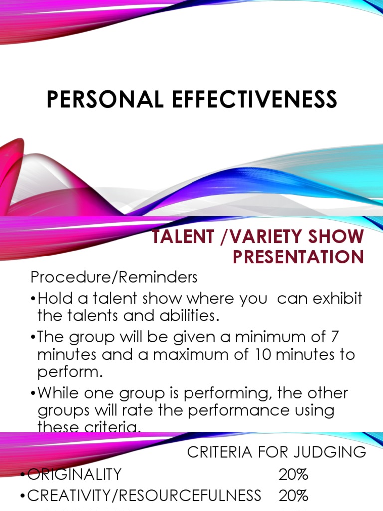 Personal Effectiveness | PDF | Goal | Creativity