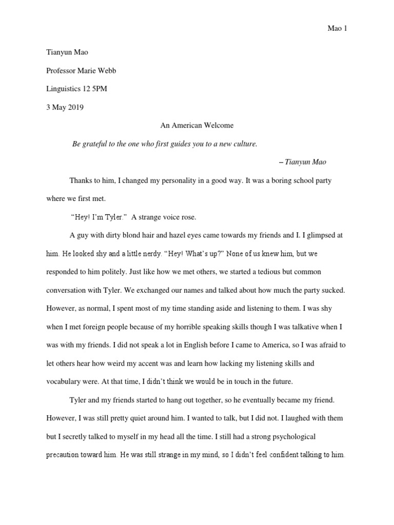 Project 1 Final Draft | PDF