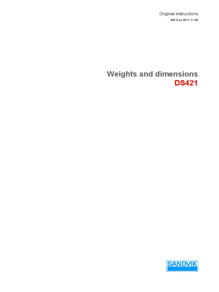 Weights and Dimensions DS421 | PDF | Truck | Axle