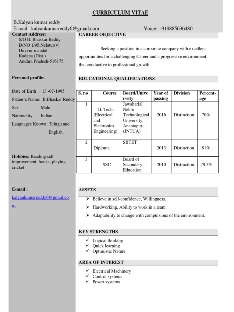 Kalyan Resumereddy - CV | PDF | Learning | Behavior Modification
