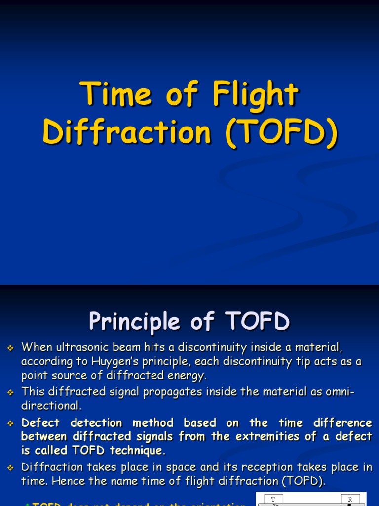 Time of Flight Diffraction (TOFD) | Diffraction | Ultrasound | Free 30 ...