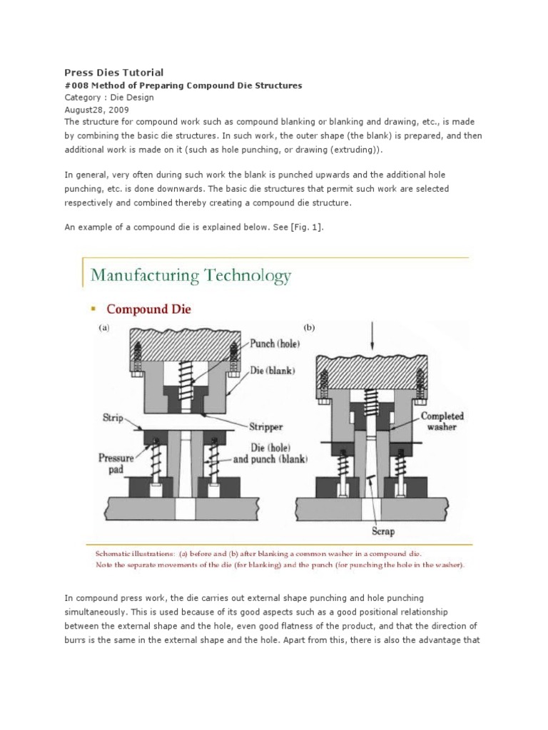 Press Dies Tutorial | PDF | Engineering Tolerance | Friction