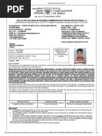 Candidate Hall Ticket | PDF | Identity Document