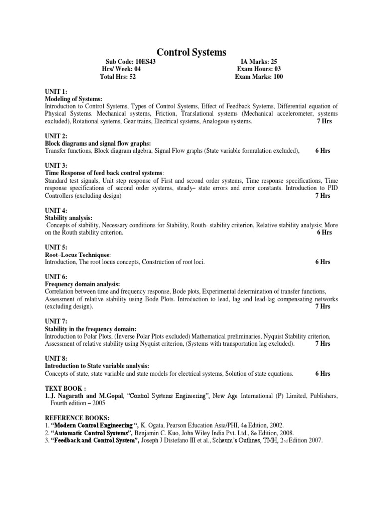 Control Systems: TH TH ND | PDF | Control Theory | Cybernetics