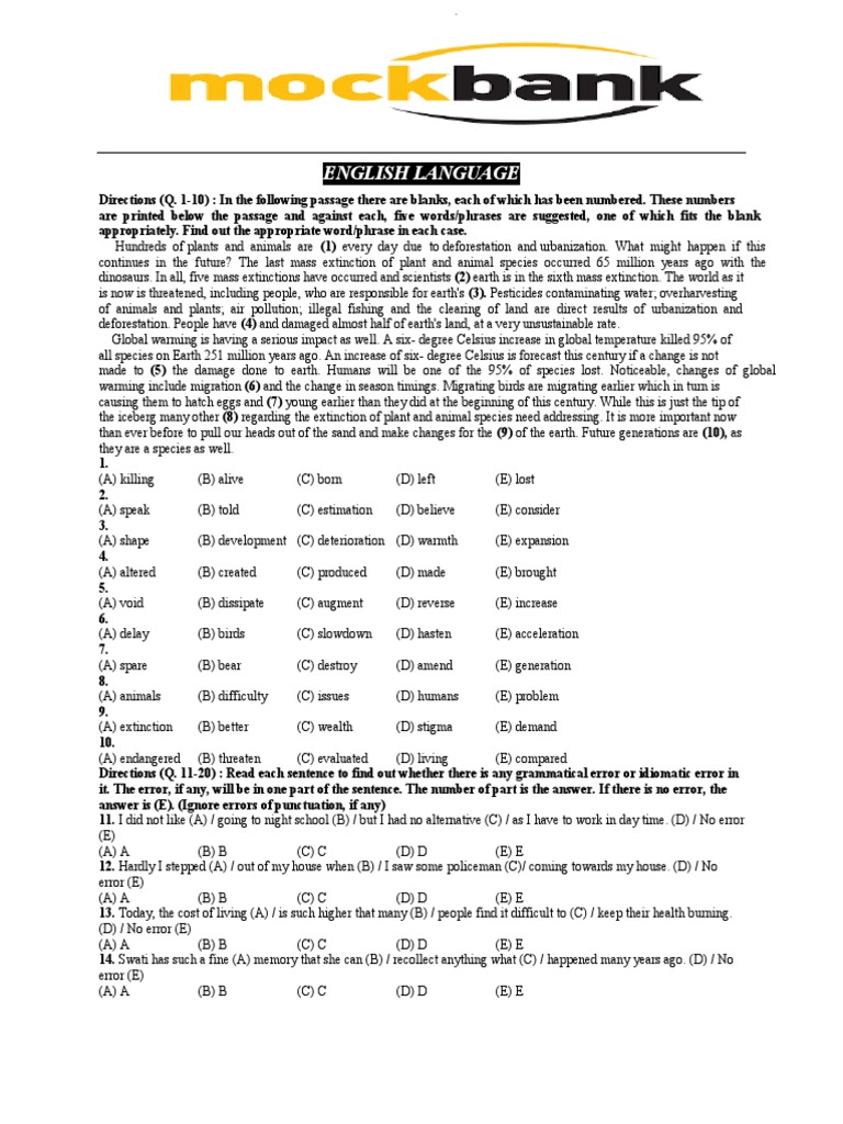EPFO Model Question Paper 5 | PDF | Extinction | Economic Development