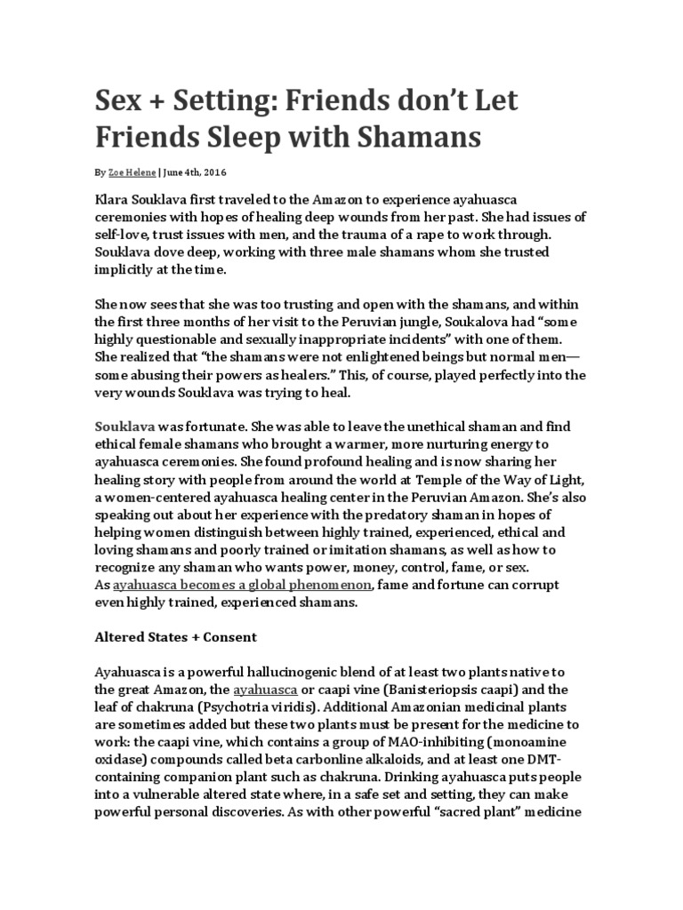 Sex Setting Friends Don T Let Friends Sleep With Shamans Souklava