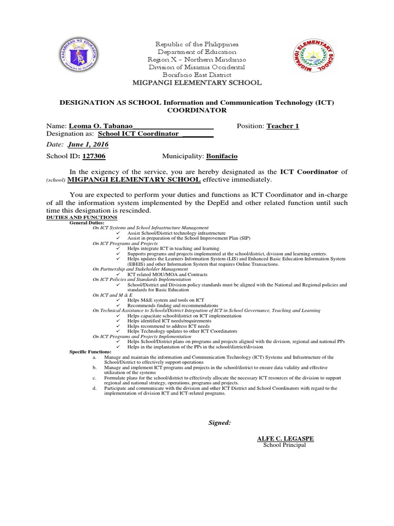 ICT Designation | PDF | Educational Technology | Information System