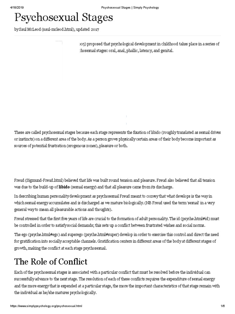 Psychosexual Stages - Simply Psychology | PDF | Oedipus Complex | Id