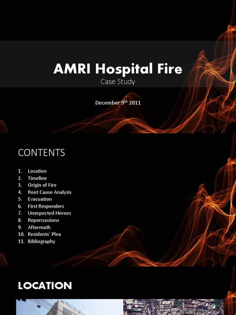 AMRI Hospital Fire: Case Study | PDF | Firefighter | Smoke