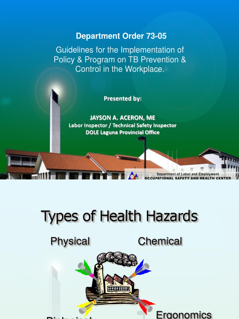 PTB Osh Lecture | PDF | Tuberculosis | Occupational Safety And Health