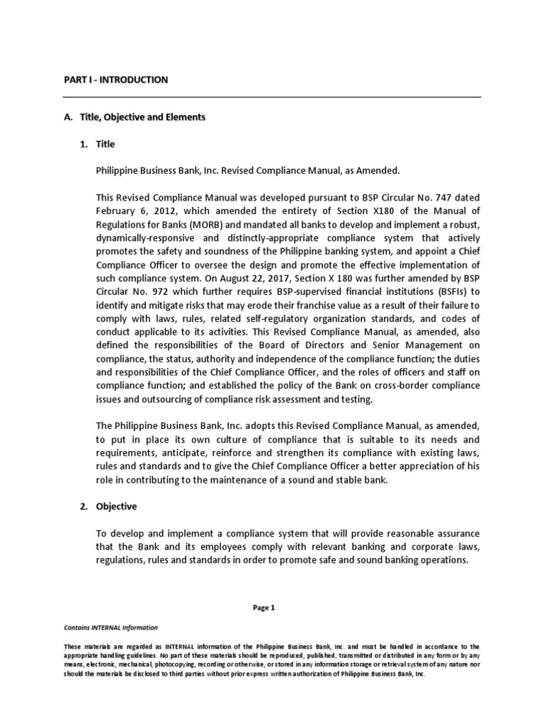 Sample Compliance Manual | PDF | Regulatory Compliance | Money Laundering