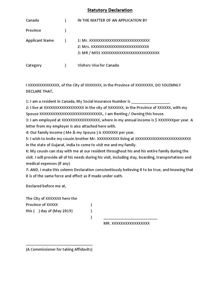 Statutory Declaration | PDF | Politics | Social Science